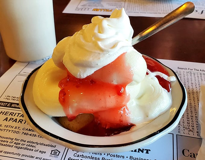 This strawberry shortcake doesn't just end a meal—it provides closure. That cloud of whipped cream could make angels jealous of our earthly desserts.