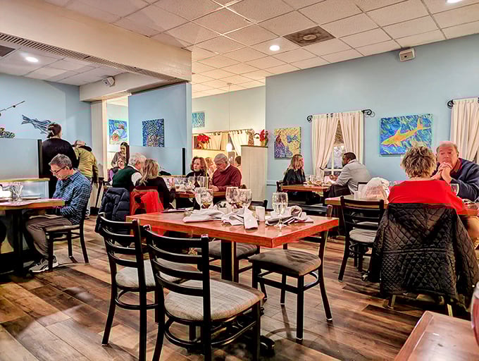 The dining room buzzes with the happy murmurs of people having that "I can't believe how good this is" moment—the universal language of exceptional dining.