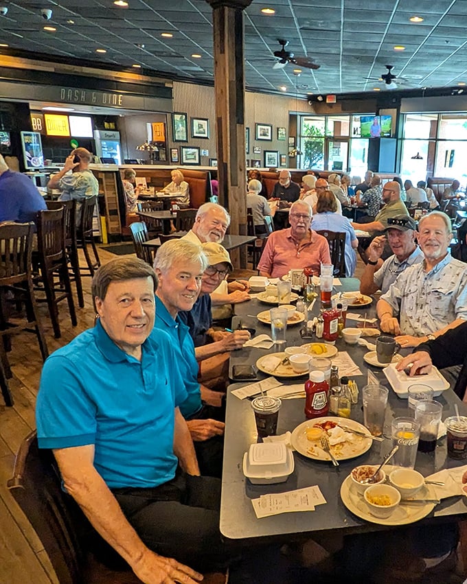 The dining room buzzes with the energy of friends gathering, strangers becoming acquaintances, and everyone united by the universal language of good food.