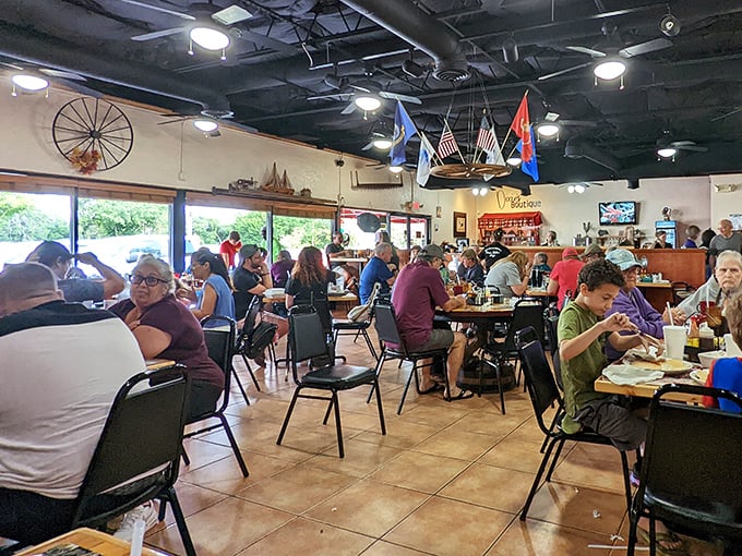 The dining room buzzes with the energy of locals who've figured out what tourists haven't—the best breakfast in Orlando isn't at a resort.