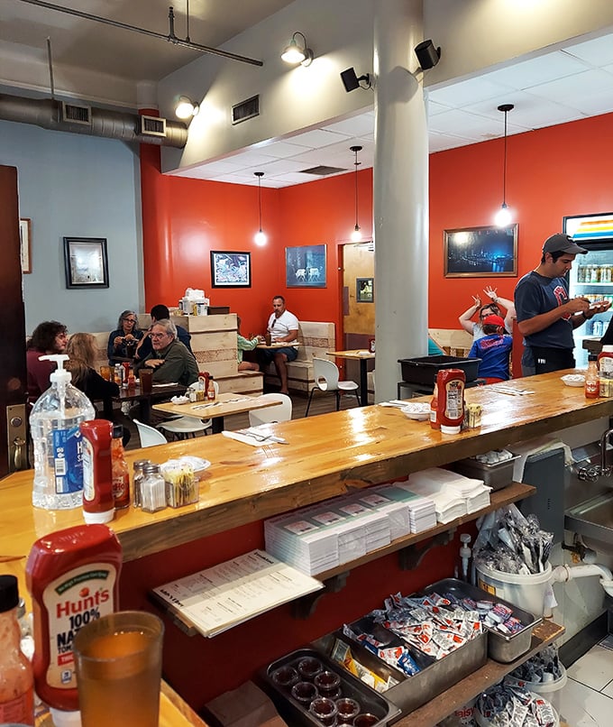 Where breakfast dreams come true and coffee cups never stay empty for long—the heart and soul of Addy's in full swing.