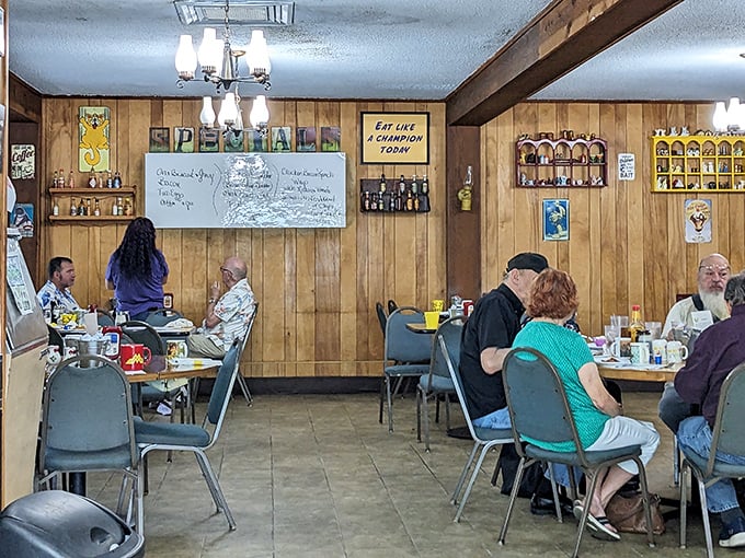 The "Specials" board and wood-paneled walls have witnessed decades of South Bend stories. Some restaurants have atmosphere; Yellow Cat Cafe has genuine character.