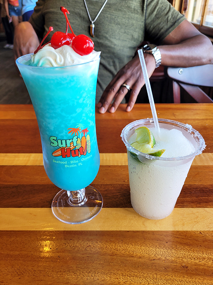 Beach cocktails that taste like vacation in a glass. That blue concoction might just be what mermaids drink on their days off.