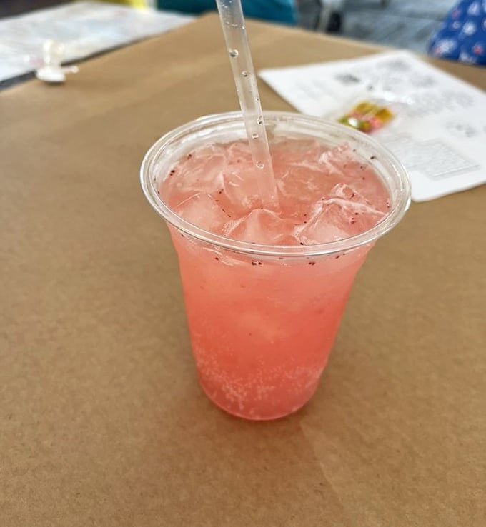 That pink crush isn't just a drink—it's summer in a cup, Maryland's liquid sunshine that makes everything better.