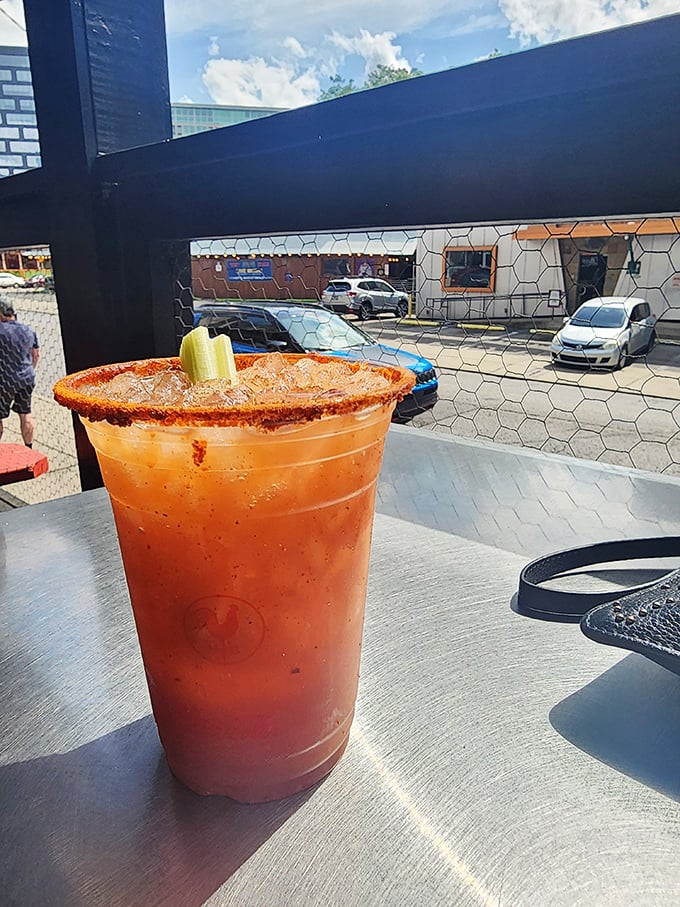 That spice-rimmed Bloody Mary isn't just a cocktail—it's Nashville's liquid courage, preparing you for the heat adventure ahead.