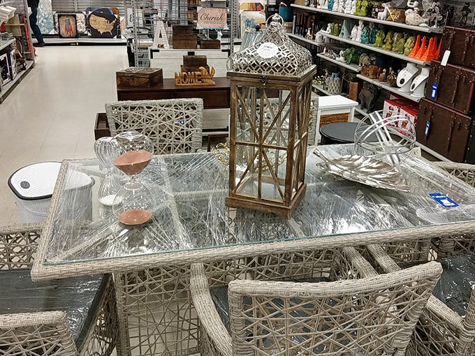 Elegant wicker furniture that whispers "sophisticated patio" but shouts "incredible savings" – the best kind of mixed message.