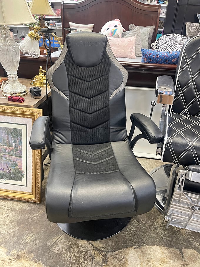 Gaming throne or office statement piece? This ergonomic chair promises comfort for marathon sessions, whether you're conquering spreadsheets or digital dragons.