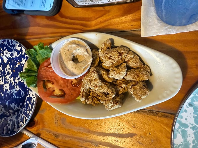 Gator tail bites—because nothing says "Welcome to Florida" quite like eating the state's most famous reptilian resident.