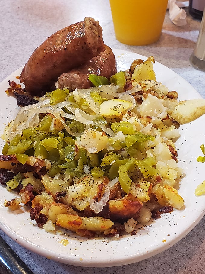 These home fries with sausage aren't just breakfast—they're edible therapy that makes Monday mornings slightly less offensive to humanity.