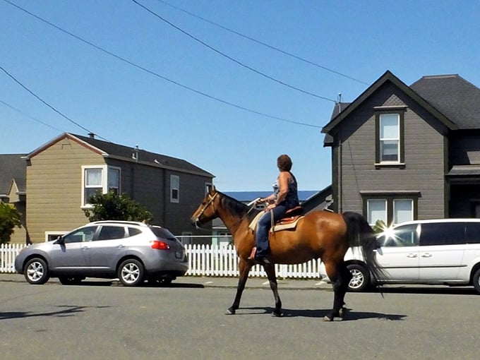 In Fortuna, seeing someone commuting on horseback isn't Instagram bait—it's just Tuesday. Rural California keeps its cowboy spirit alive.