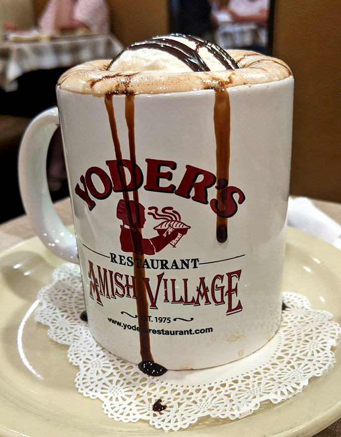 Hot chocolate rich enough to warm your soul and make you forget about whatever's bothering you today.