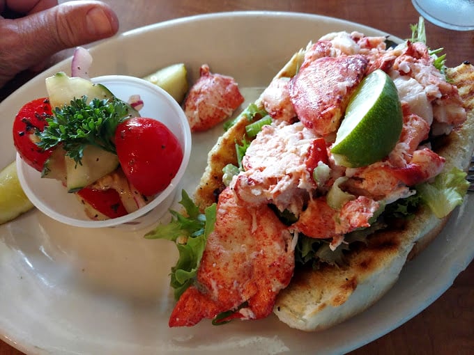 This lobster roll doesn't need fancy tricks—just sweet, tender meat, a hint of seasoning, and a perfectly toasted bun. Simplicity at its finest.