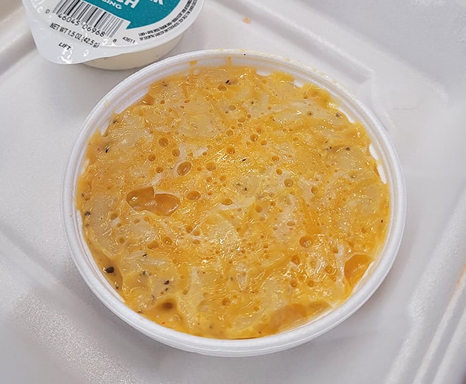 Mac and cheese that doesn't apologize for being exactly what it is—creamy, comforting, and completely irresistible. Soul-warming goodness in every bite.