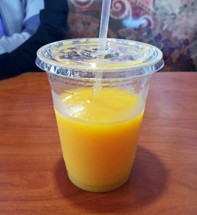 Fresh-squeezed sunshine in a cup—the kind of orange juice that makes you question why you ever settled for the stuff from concentrate.
