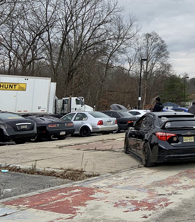 The packed parking lot tells the real story—Pocono Bazaar isn't just a shopping destination, it's a weekend ritual for locals and visitors alike.