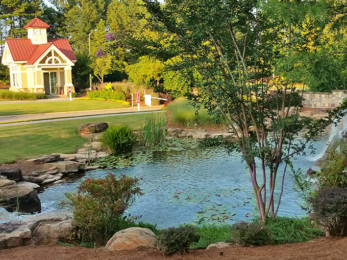 Tranquility has an address, and it includes this serene pond. The perfect spot for morning reflection, wildlife watching, or simply remembering why you moved here.