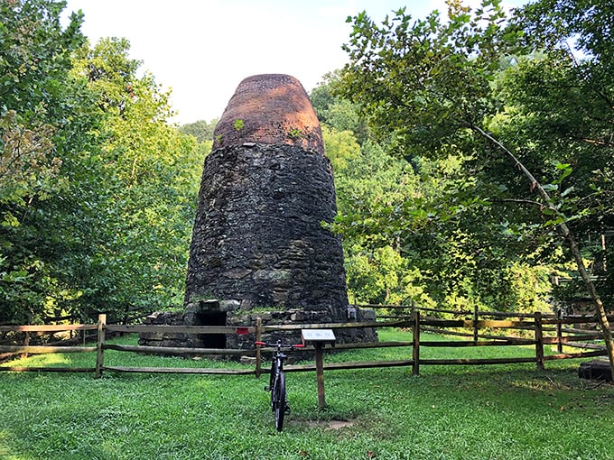 The Rock Run Flint Furnace stands like a time capsule from Maryland's industrial revolution. Iron was once forged here; now it forges memories.