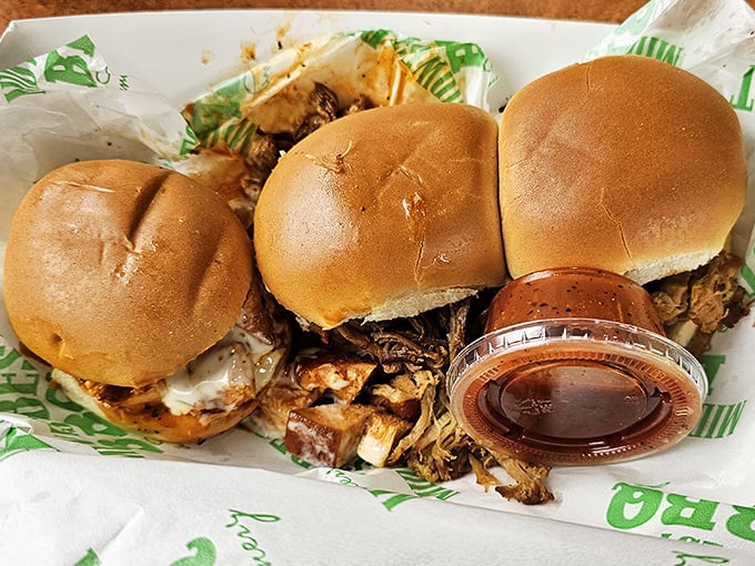 The slider trio – barbecue's greatest hits album where every track deserves radio play and your undivided attention.