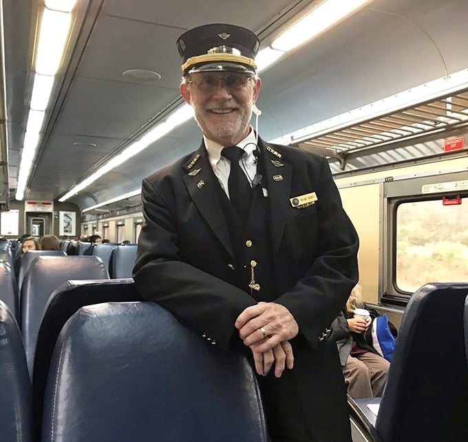 The conductor's uniform hasn't changed much in a century—and that's precisely the point of this rolling time machine through Ohio's hidden valley.