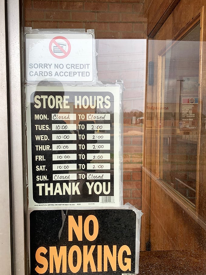 Posted hours that feel generous compared to today's unpredictable restaurant schedules - reliability never tasted better.