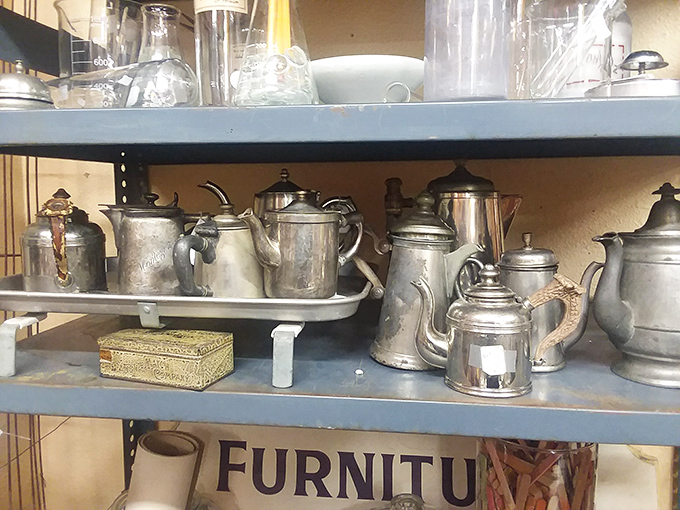 These silver coffee pots have poured morning brews for generations. Imagine the conversations they've witnessed, the secrets they've kept.