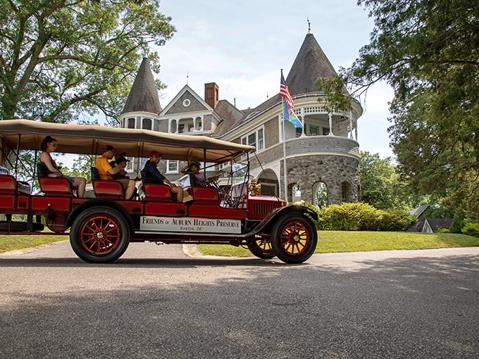 Step back in time with this vintage touring car – it's like Downton Abbey meets Delaware, minus the drama.