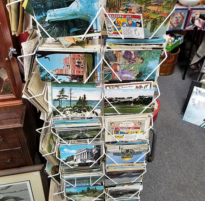 Postcards from the past—when "Wish you were here" required a stamp. Michigan's vacation spots frozen in time.