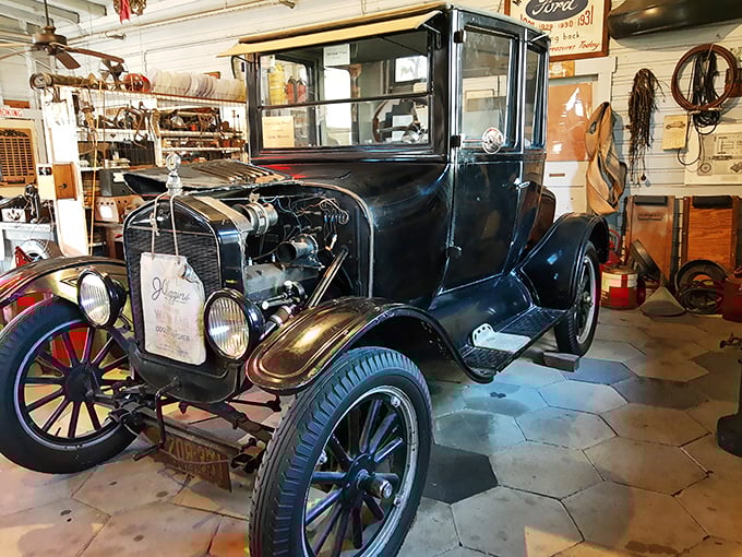 This vintage Model T isn't just a car—it's a time machine on wheels, back when "horsepower" was an actual upgrade from, well, horses.