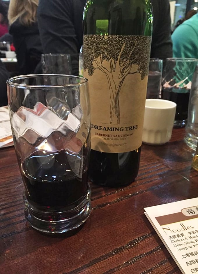 Even the wine selection shows thoughtfulness. Because nothing says "I'm adulting properly" like pairing Cabernet with your dim sum adventure.