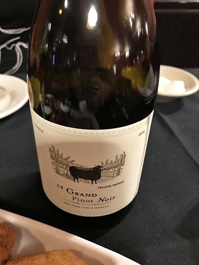 When your wine bottle features a black sheep, you know you're in for something different—rebellion pairs perfectly with red meat.