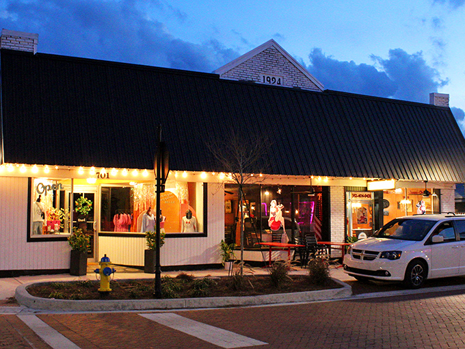 Evening light makes this local favorite even more inviting - the perfect spot for comfort food that satisfies completely.