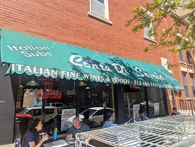 Conte Di Savoia's green awning creates a little slice of Italy on Taylor Street, complete with people-watching opportunities.