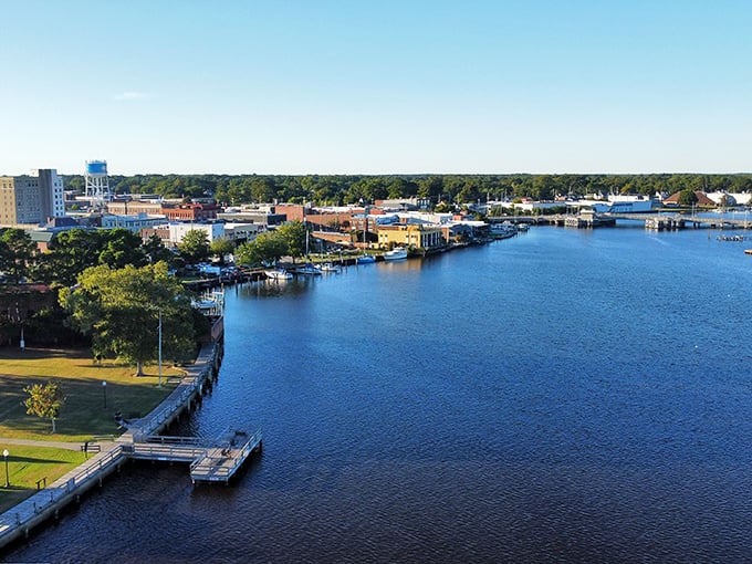 Elizabeth City's waterfront stretches like an invitation to slow down and appreciate life's simpler, more affordable pleasures.