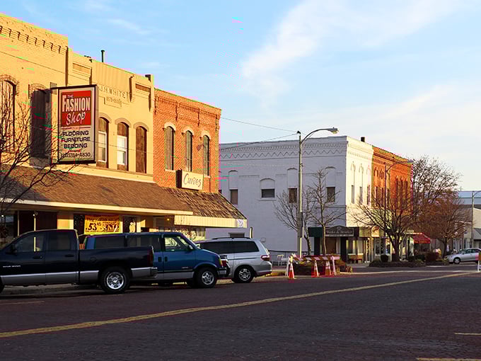 Gibson City's historic downtown features classic brick buildings where small-town charm meets surprisingly affordable housing options.