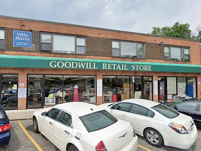 This brick-faced Goodwill offers a classic thrift experience in the heart of Baltimore. Where every purchase writes a small chapter in someone else's success story!