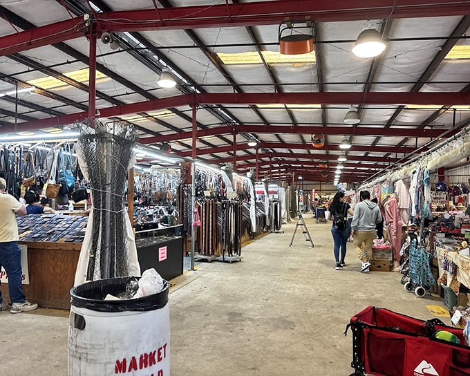 International Market World stretches on like a bargain hunter’s dream. Aisles of belts, clothes, and surprises you didn’t know you needed — until now.