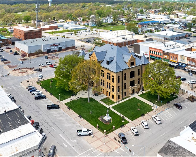 Kirksville's historic courthouse square anchors a community where retirement doesn't mean sacrificing quality of life for affordability.