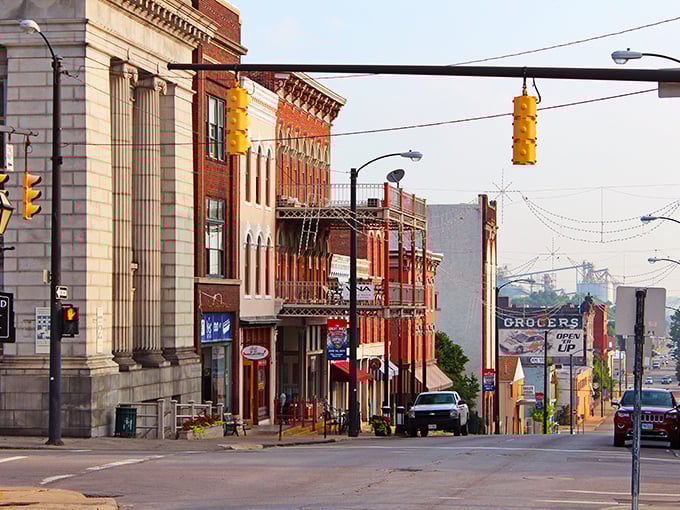 Mansfield's historic downtown features beautiful brick buildings and budget-friendly living. Character without the cost.