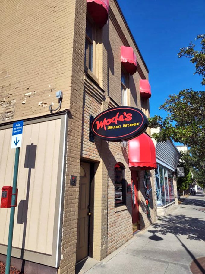 Mode's Bum Steer wears its Traverse City character proudly, serving locals and tourists with equal enthusiasm.