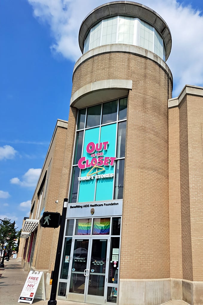 Out of the Closet's unique architecture makes it Columbus's most distinctive destination for conscious thrift shopping.