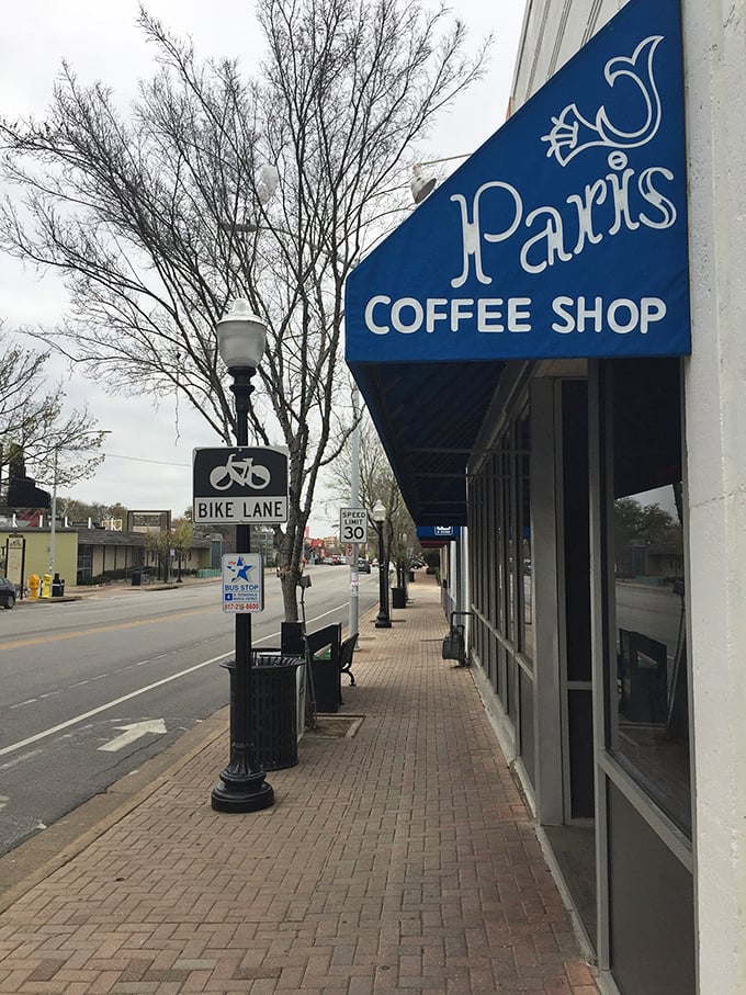 Paris Coffee Shop's blue awning marks the spot where Fort Worth locals have gathered since 1926.