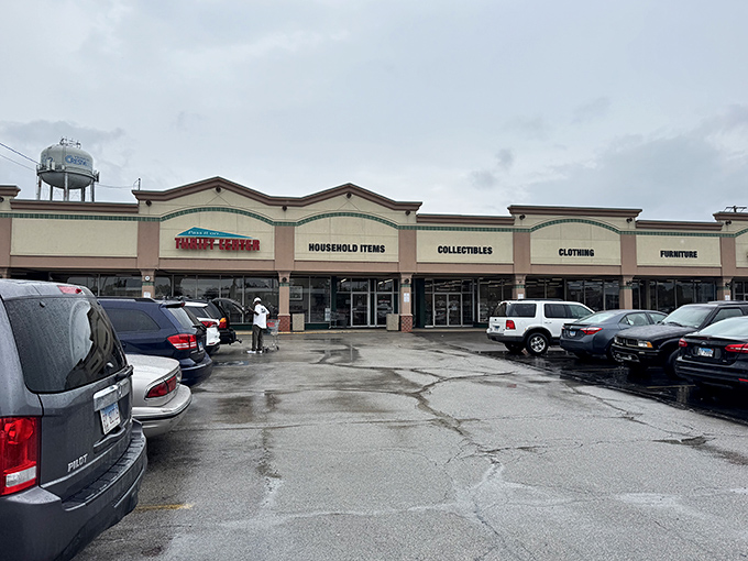 Pass It On Thrift Center's sprawling storefront houses departments for every need, from furniture to that perfect ugly sweater.