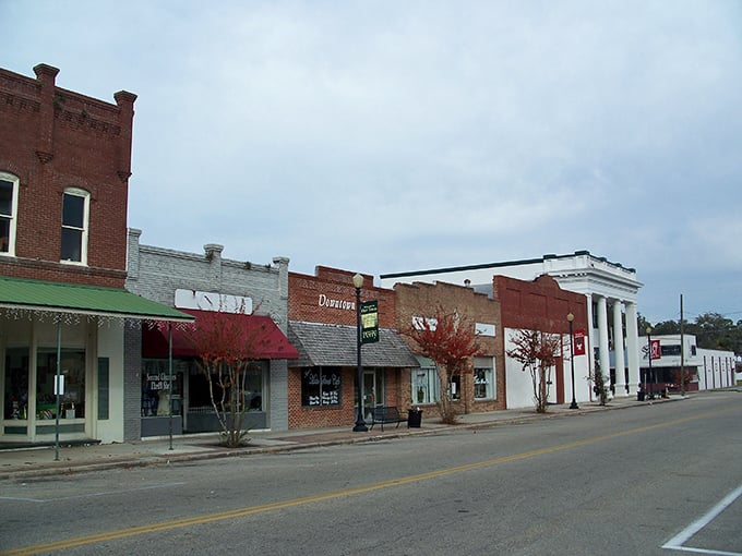 Historic downtown comes alive under the daylight, proving that some places shine brightest in the heart of the day.