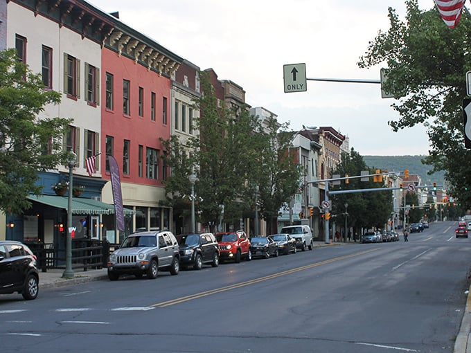 Pottsville's colorful downtown buildings have character that money can't buy—though fortunately, the homes here don't require much money anyway.