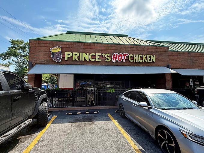 Prince's crown logo isn't just branding - it's a statement of royal chicken heritage. The original Nashville hot chicken throne.