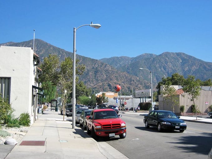 Sierra Madre's tree-lined streets offer small-town tranquility with the San Gabriel Mountains as your backdrop.