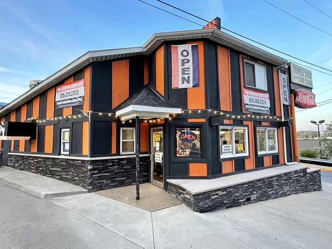 Orange and black stripes make this West Lafayette gem impossible to miss or forget.
