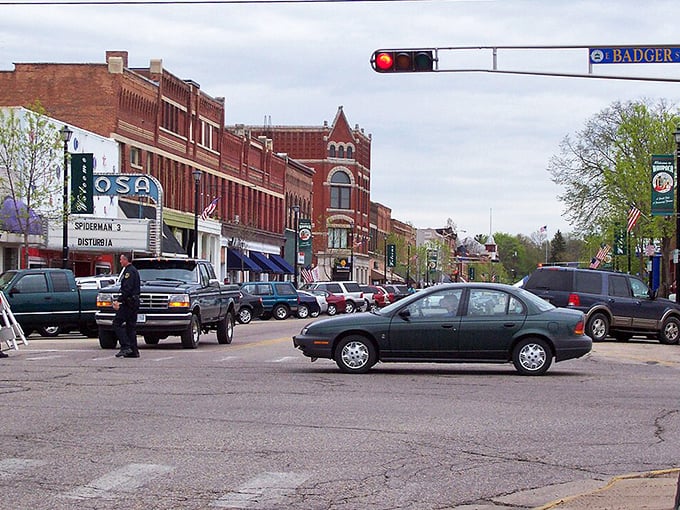 Waupaca's downtown brick buildings have more character than a Dickens novel, minus the drama.