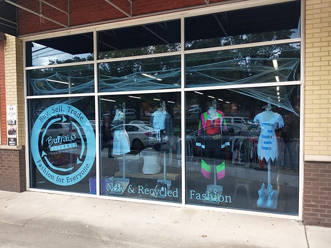 Those window displays tease the fashion finds waiting inside this Elliston Place hot spot.