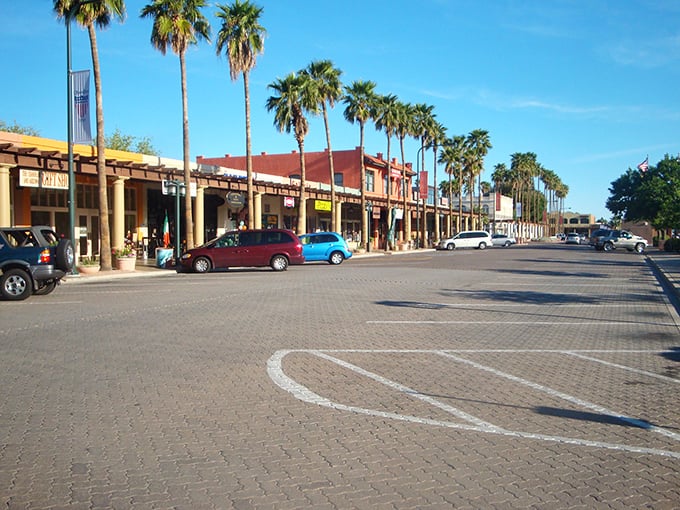 Chandler: Palm-lined shopping district where browsing isn't just allowed—it's encouraged. Brick pavers that invite you to slow your steps.